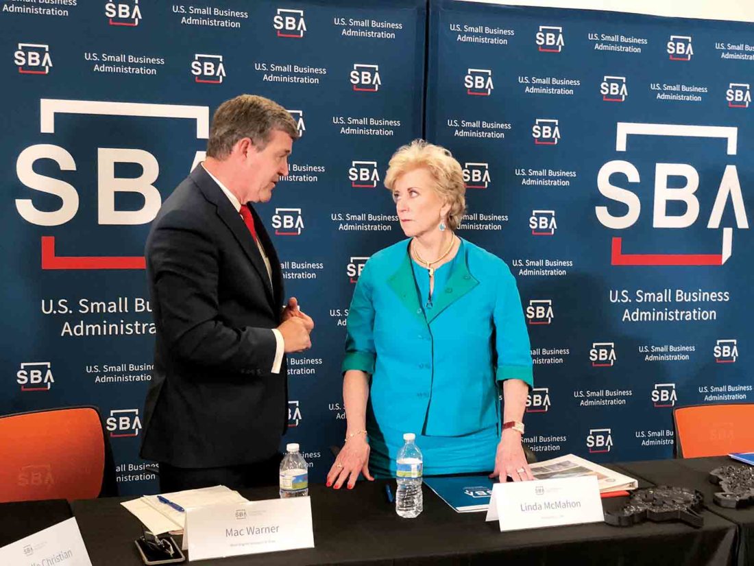 SBA chief McMahon visits W.Va. businesses | News, Sports, Jobs - News ...